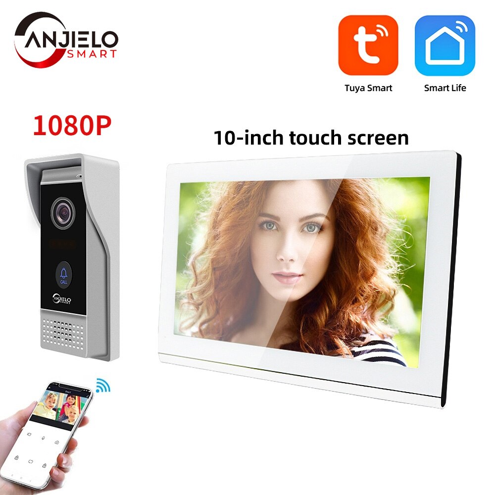 Touch Screen 10-Inch Wifi Video Intercom Hd Kleur 1080P display screen ...