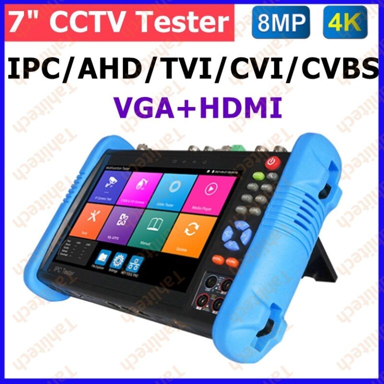 IP Camera Tester 4K 8MP CCTV IPC Tester 7 inch Monitor IPC 9800 plus H ...
